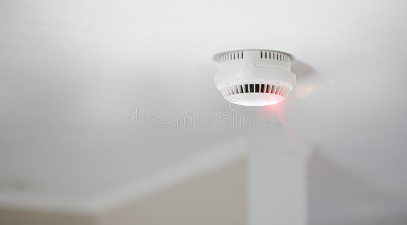 Smoke Detector in Apartment Stock Photo - Image of control, report ...