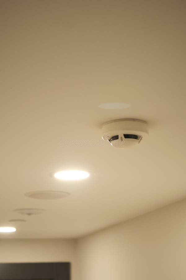 Smoke Detector Ceiling Lights Modern Interior Space Stock Photos - Free ...