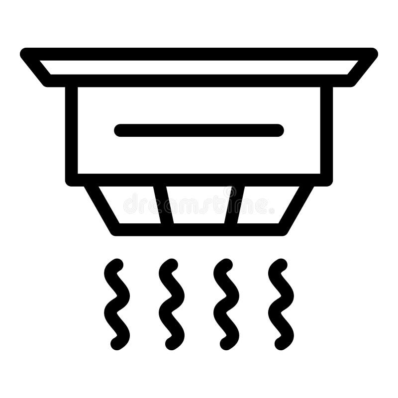 Smoke Detector Code Icon Outline Vector. Alarm Fire Stock Vector ...
