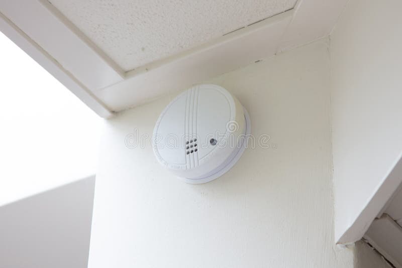 Smoke Detector Hanging on a Ceiling Stock Photo - Image of household ... Smoke Detector Hanging on a Ceiling Stock Photo - Image of household ...