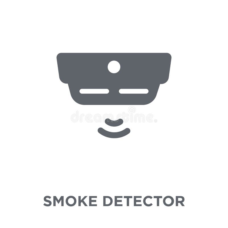 Smoke Detector Icon. Trendy Flat Vector Smoke Detector Icon on W Stock ...