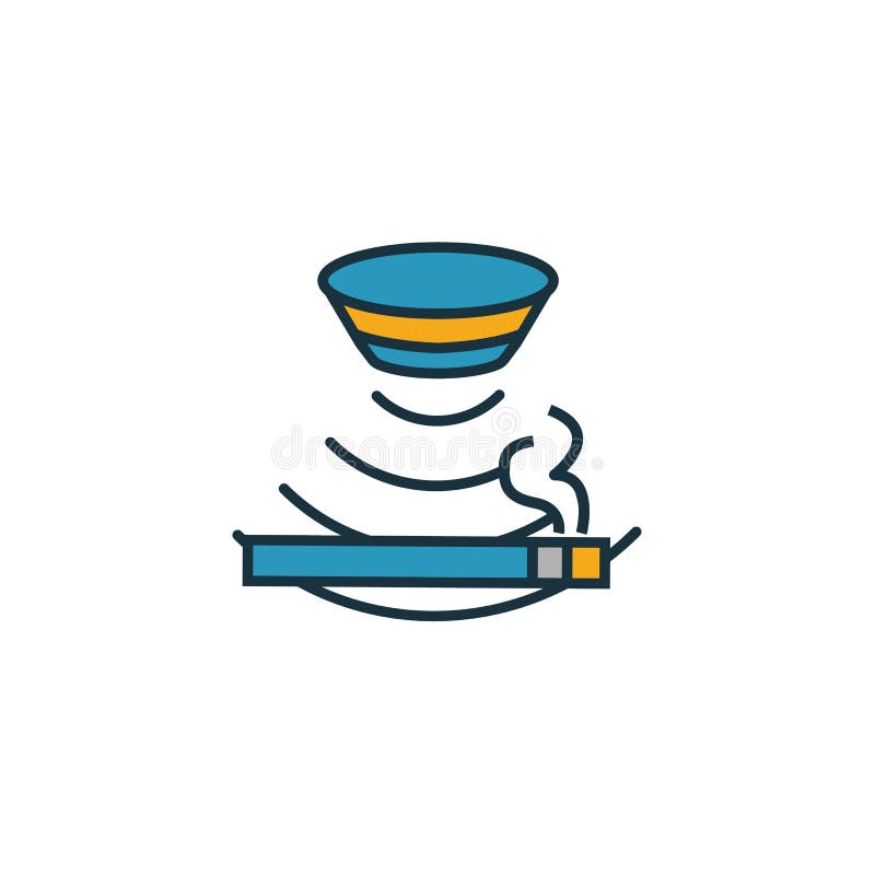 Smoke Detector Icon. Simple Element from Sensors Icons Collection Stock ...