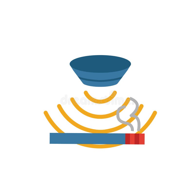 Smoke Detector Icon. Simple Element from Sensors Icons Collection Stock ...