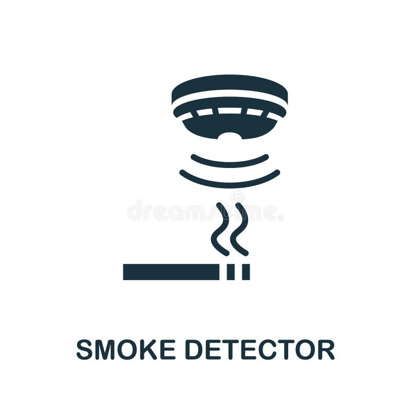 Smoke Detector Icon. Simple Element from Sensors Icons Collection Stock ...