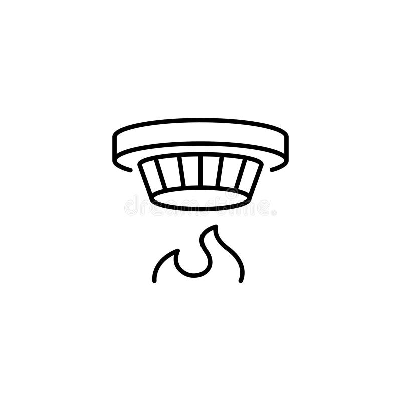 Smoke Detector Icon stock illustration. Illustration of sensor - 379741030