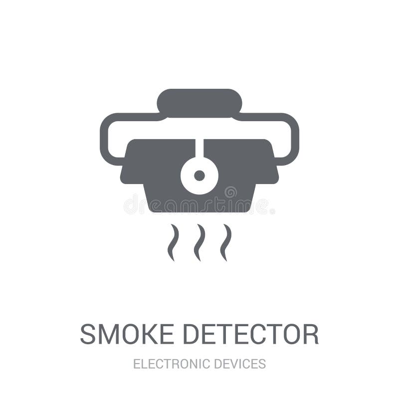 Smoke Detector Icon. Trendy Smoke Detector Logo Concept on White Stock ...