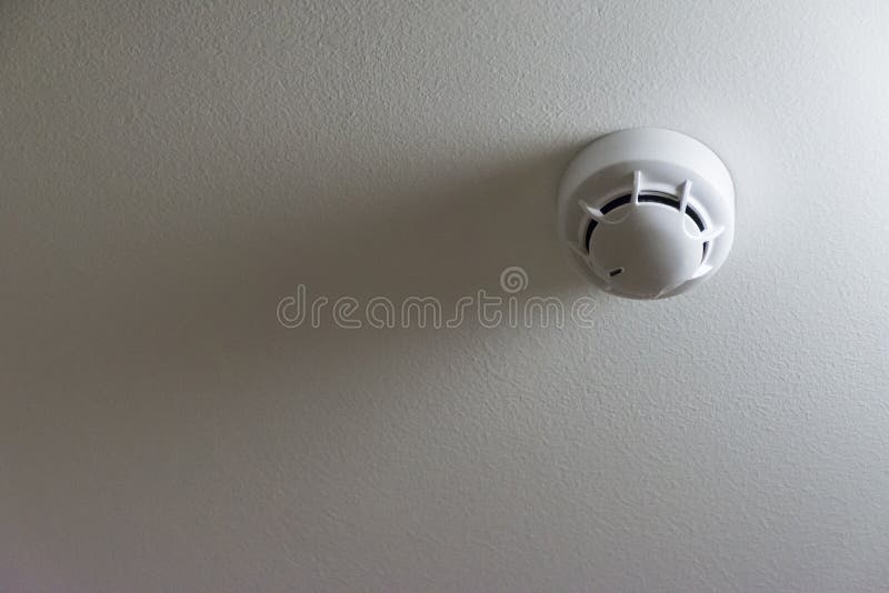 Ceiling Mounted Smoke Carbon Monoxide Detector Modern Office Fire ...