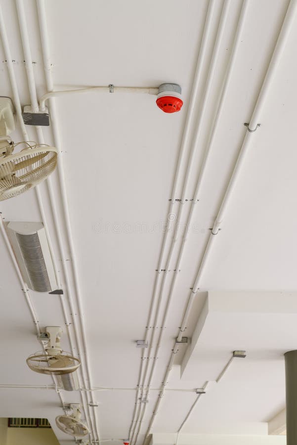 Smoke detector and pipe stock photo. Image of detector - 50660428