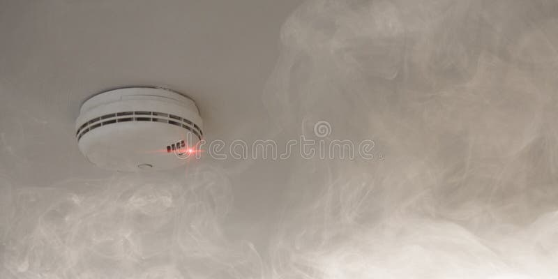 Smoke Detector Reports Smoke and Fire As a Fire Protection Concept ...