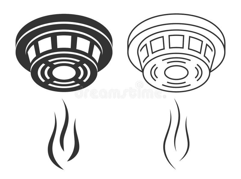 Smoke Detector Stock Illustrations – 2,186 Smoke Detector Stock ...