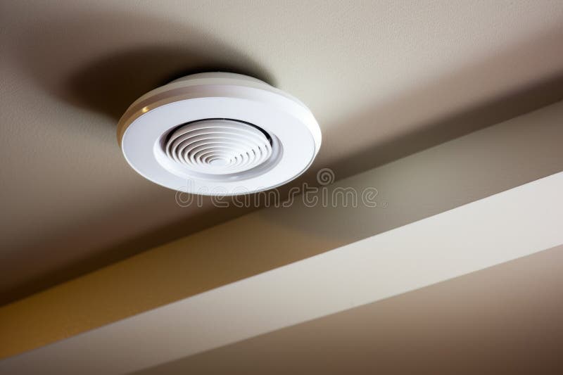 Smoke Detectors Installed on a Ceiling Stock Image - Image of ceiling ...