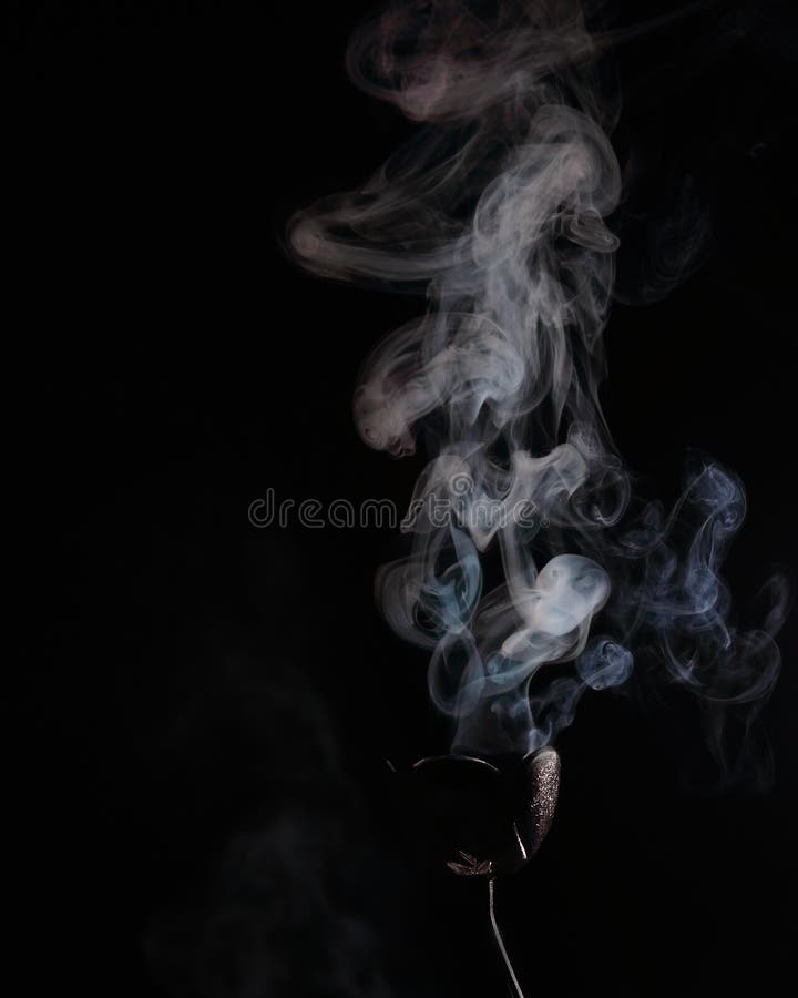Smoke from a Dhoop Stick in Devotion of Hindu God Stock Photo - Image ...