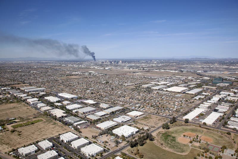 Smoke from a Distant Fire stock photo. Image of desert - 38247622