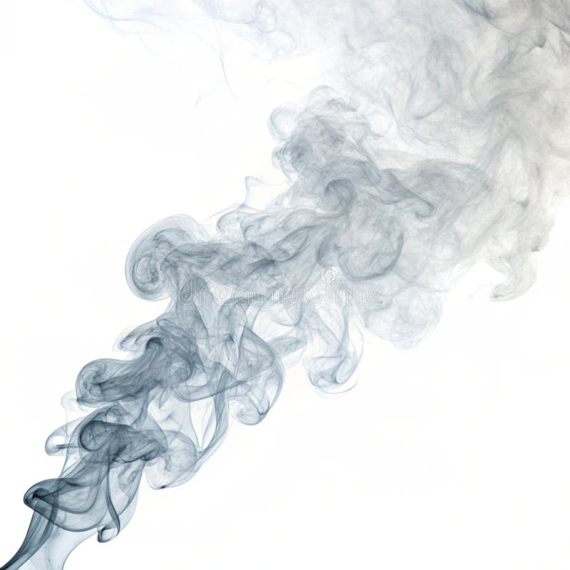Smoke Effect Overlay Isolated on White Background Stock Illustration ...