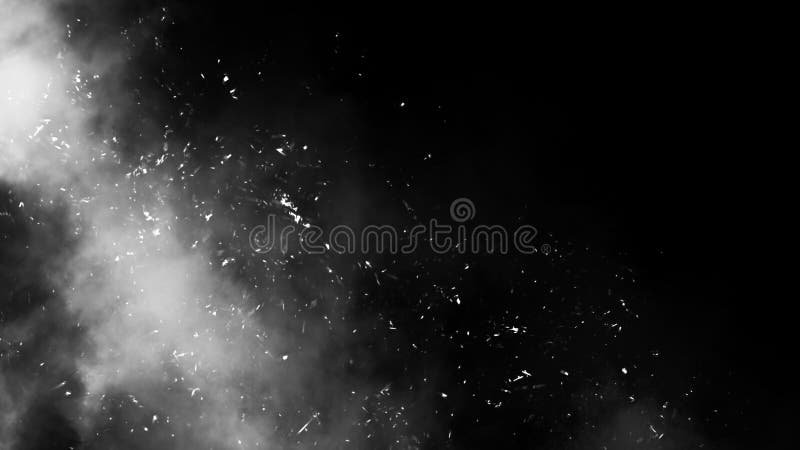 Smoke with Embers Particles Texture Overlays . Burn Effect on Isolated ...