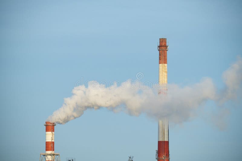Smoke Emission from Factory Pipes Stock Photo - Image of environmental ...