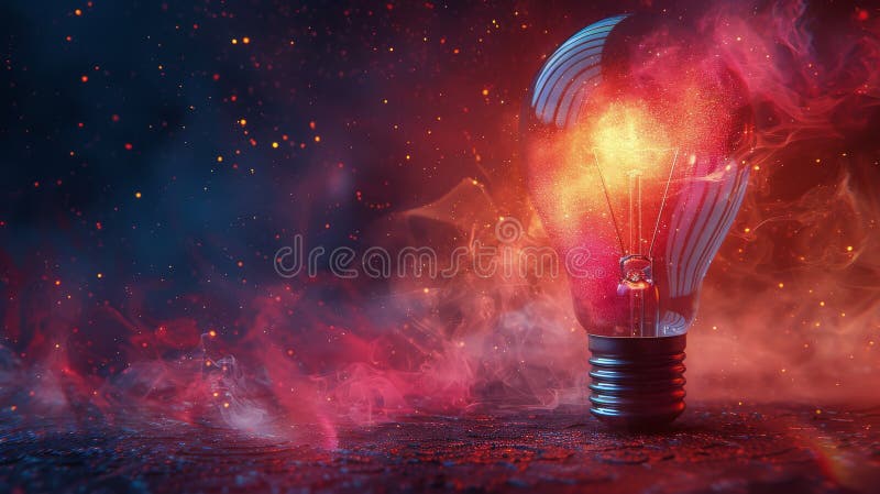 Smoke Emitting from Light Bulb Stock Image - Image of repair ...