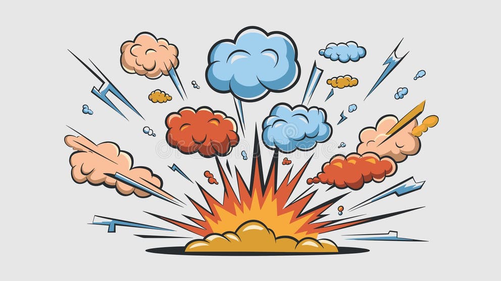 Smoke Explode Animation Sprite Sheet. Cartoon Clouds, Steam Vfx ...