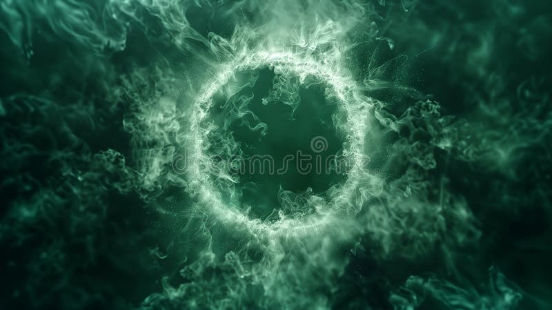 Smoke Exploding Outward from Circular Empty Center, Dramatic Smo Stock ...