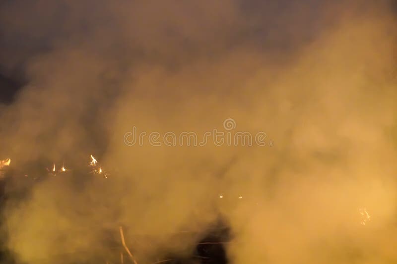 Smoke Exploding Outwards with Empty Center. White Fog or Smoke on Dark ...