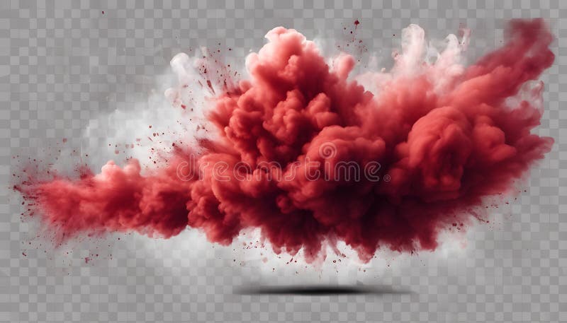 Smoke Explosions on a Plain Background Stock Illustration ...