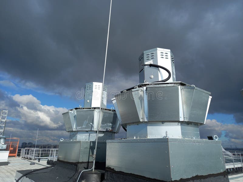 Smoke extraction fan stock image. Image of structures - 231386601