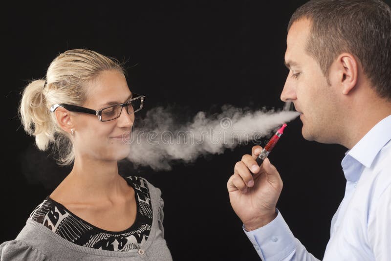 Smoke in the face stock photo. Image of male, female - 34117328