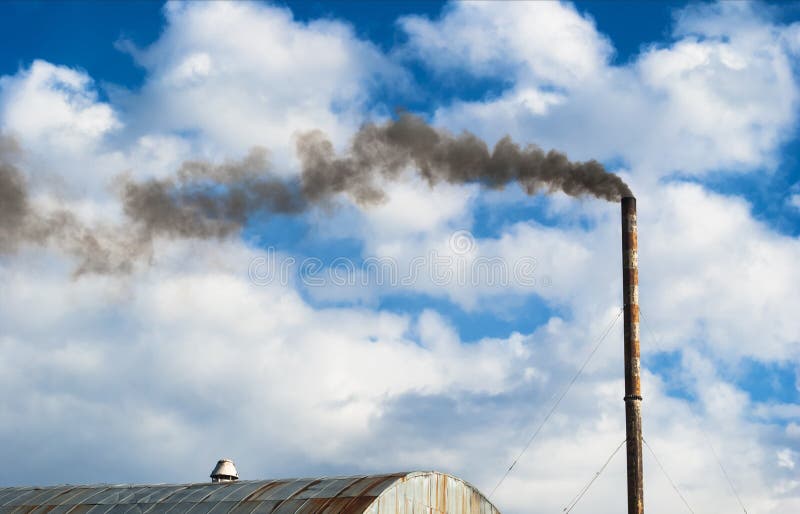 Smoke from factory. stock image. Image of chemical, environment - 30494465