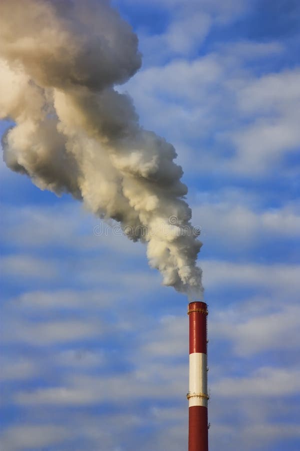 Smoke from factory pipes stock photo. Image of city, climate - 17684568
