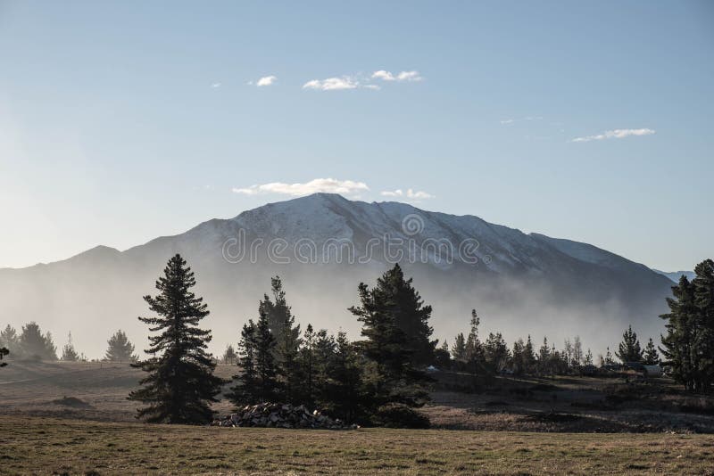 Smoke in the farm editorial stock image. Image of smoke - 228892159