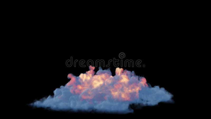 Smoke and Fire Boiling, Seamless Loop, Alpha Channel Stock Footage ...