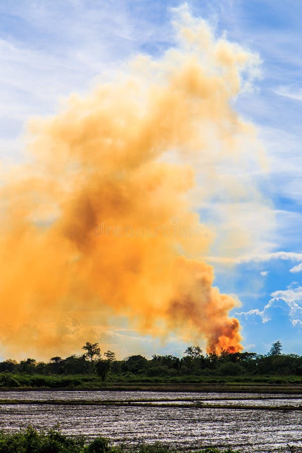 Smoke from fire burning stock photo. Image of metal, industry - 56175520