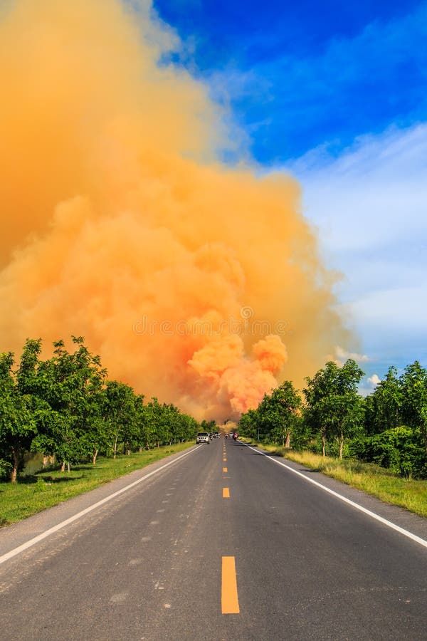 Smoke from fire burning stock image. Image of chemistry - 56175773