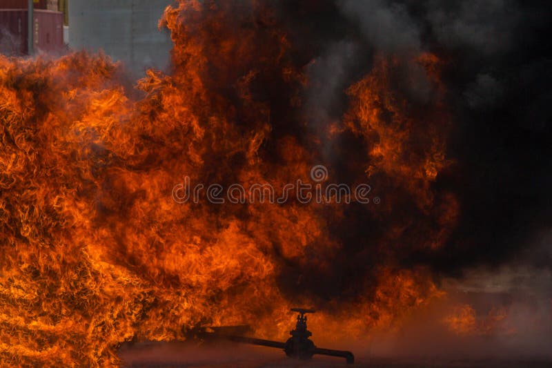 Smoke and fire stock image. Image of exploding, physical - 287042205