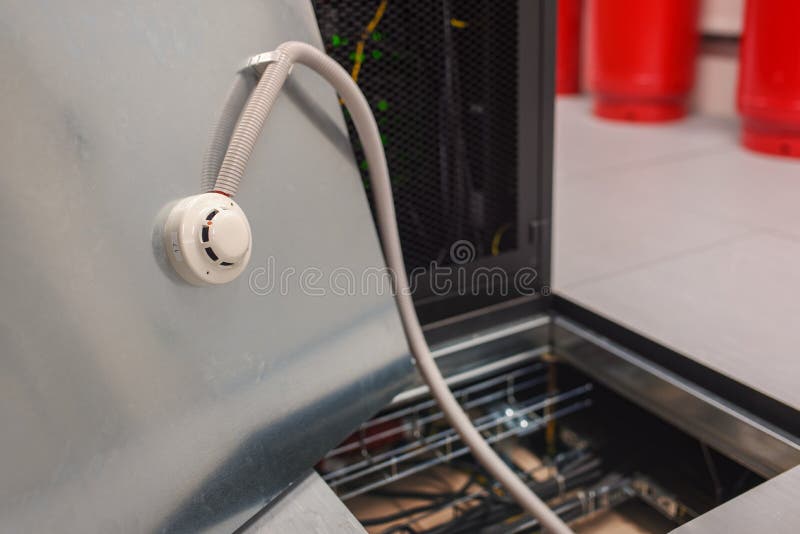 Clean Agent Fire Suppression System. Stock Photo - Image of center ...