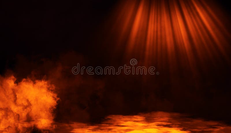 Smoke on the Floor .Abstract Smoke with Light Effect. Lighting ...
