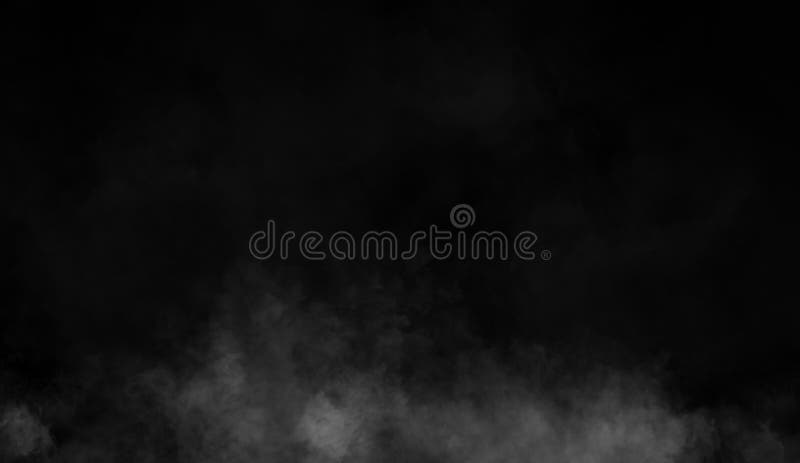 Smoke on the Floor . Isolated Black Background . Misty Fog Effect ...