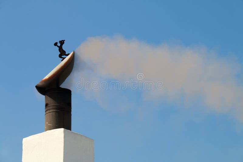 Smoke and flue draft stock image. Image of detail, burning - 91735109