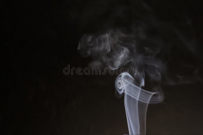 Smoke in the Form of a Scroll of Paper. Stock Photo - Image of symbol ...