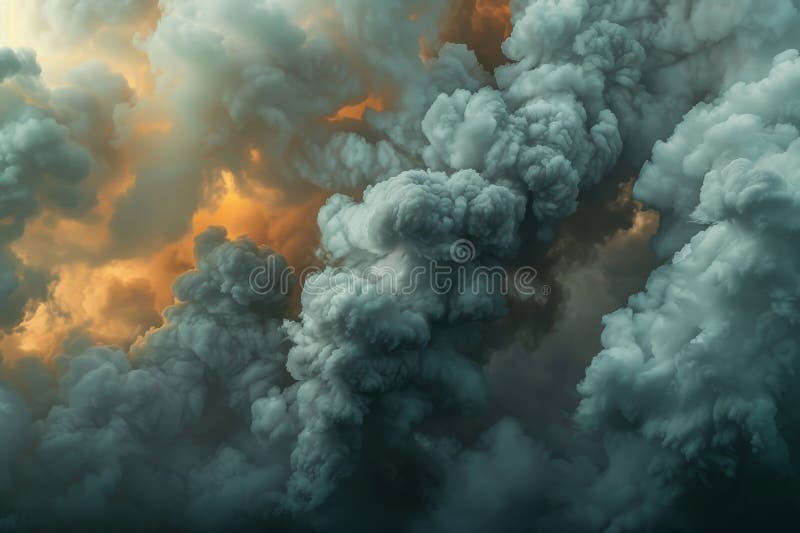 Smoke forming clouds stock image. Image of atmospheric - 311334941