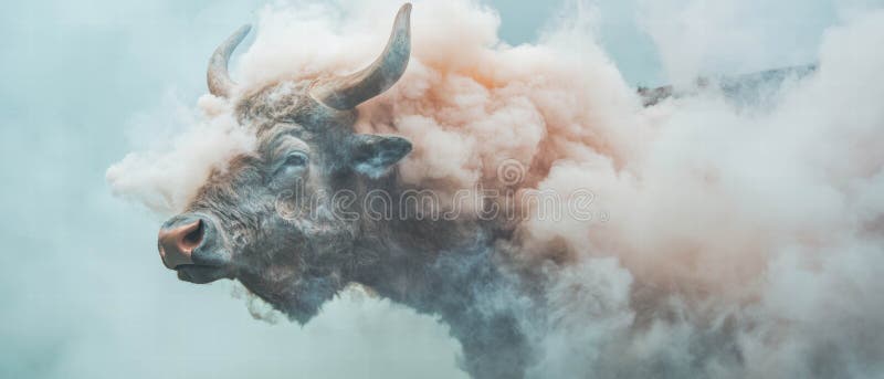 Smoke Forms a Whimsical Animal Shape in a Playful and Imaginative ...