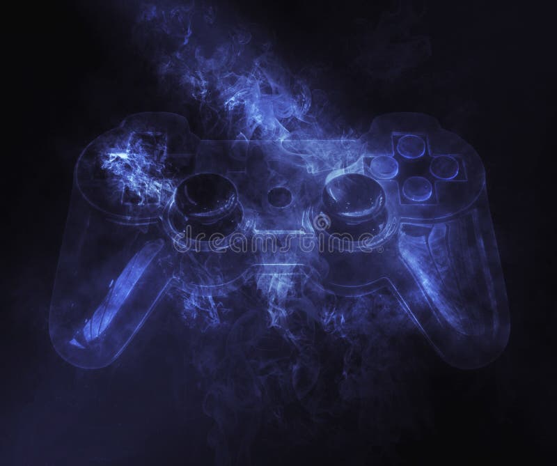 Smoke game-pad stock illustration. Illustration of black - 68692152