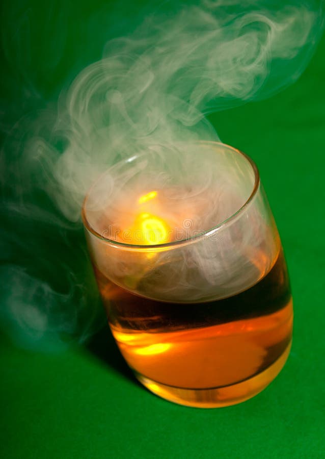 Smoke in a glass stock image. Image of light, glassware - 18048357