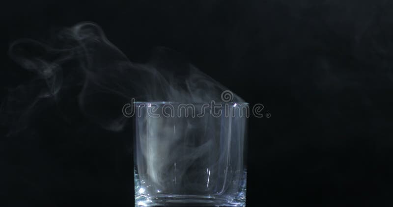 Smoke and glass stock footage. Video of brandy, indoors - 191839006
