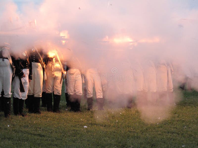 Smoke and Gunfire stock image. Image of 1812, soldiers - 10982089