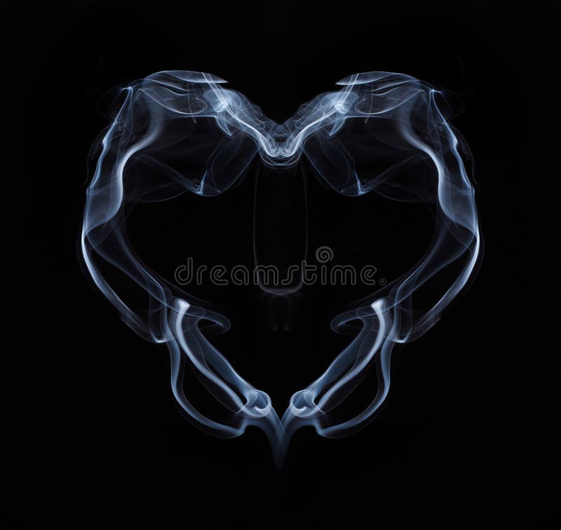 Smoke Heart for Valentine S Day Stock Photo - Image of fragile, magical ...