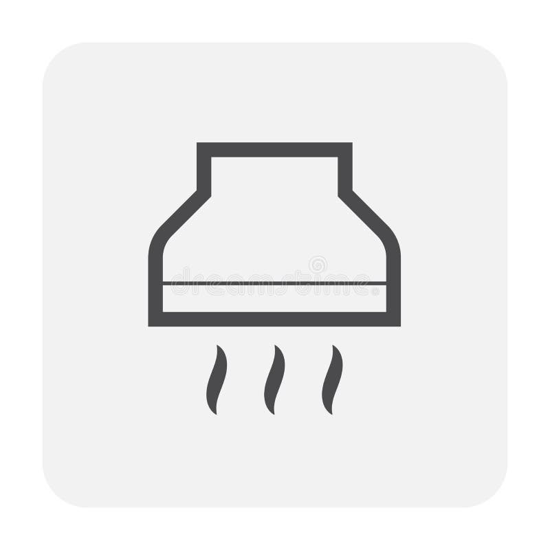 Smoke hood vector icon stock vector. Illustration of blower - 206064478