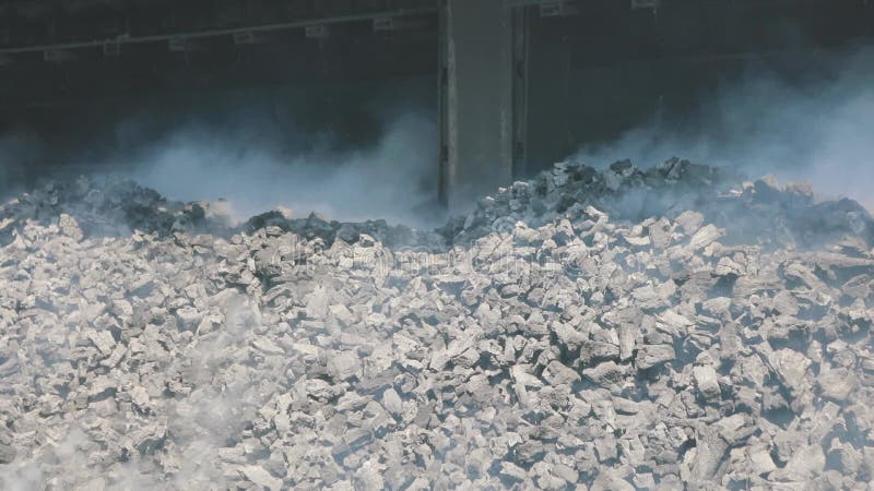 Coke Oven Battery. Red-hot Coke in a Coke Oven Battery Stock Video ...