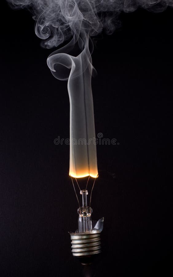 Smoke lamp stock image. Image of high, heat, tungsten - 3514801