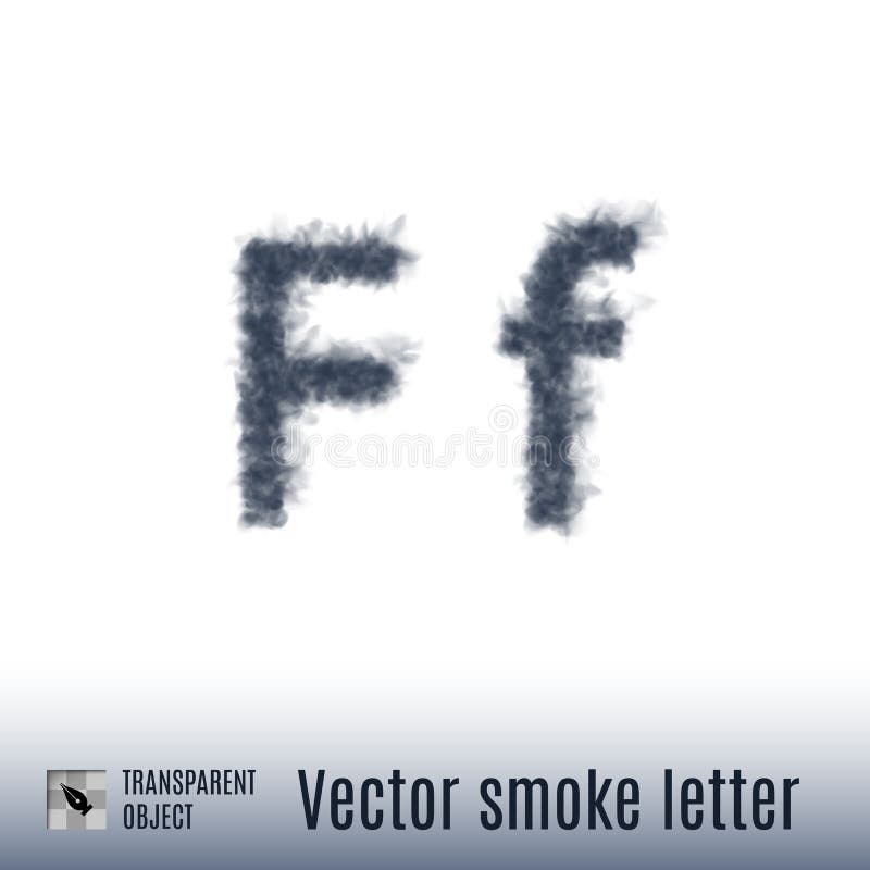 Smoke Letter stock vector. Illustration of burnt, ignite - 91825376